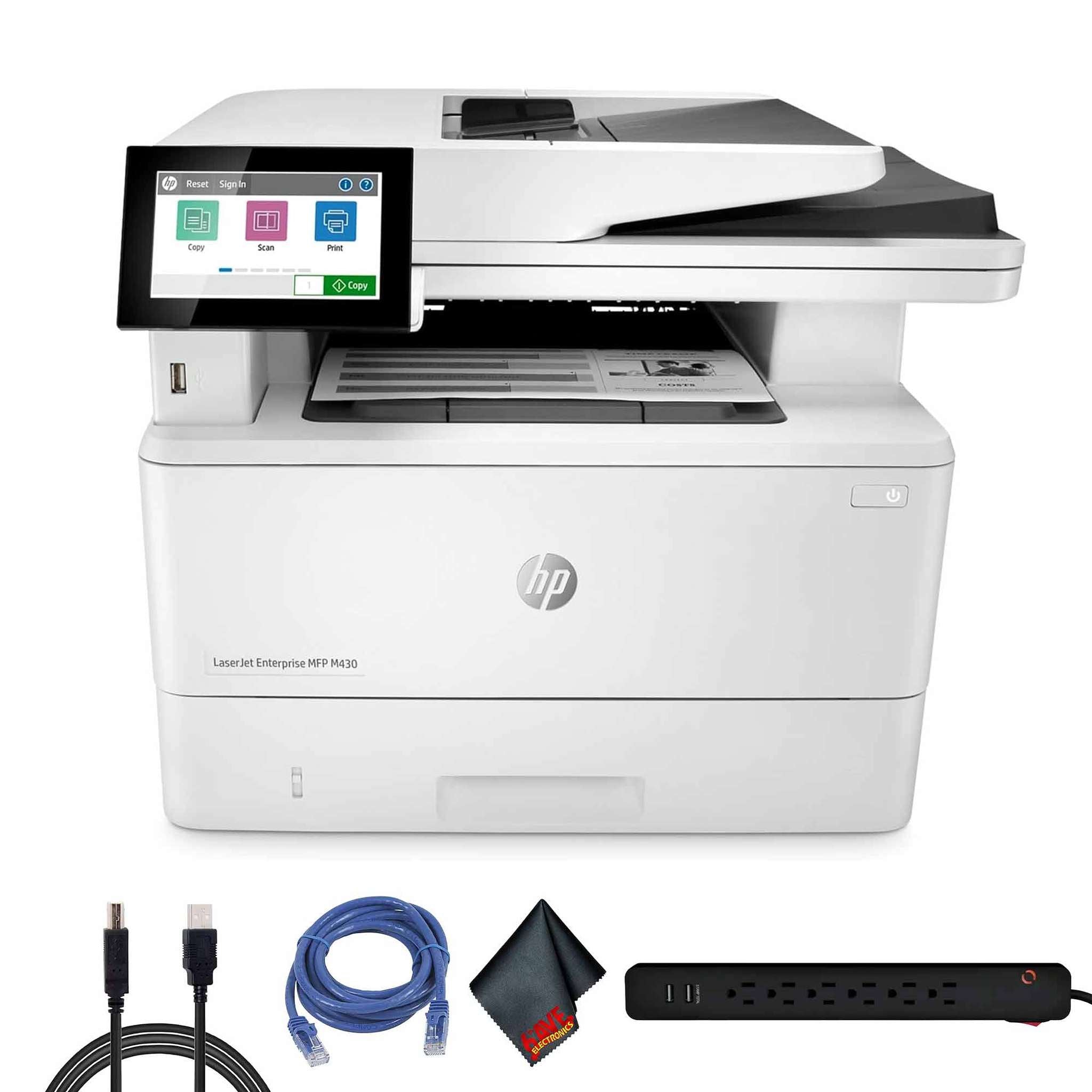 HP LaserJet Enterprise MFP M430f Monochrome Laser Printer Bundle – 6ave ...